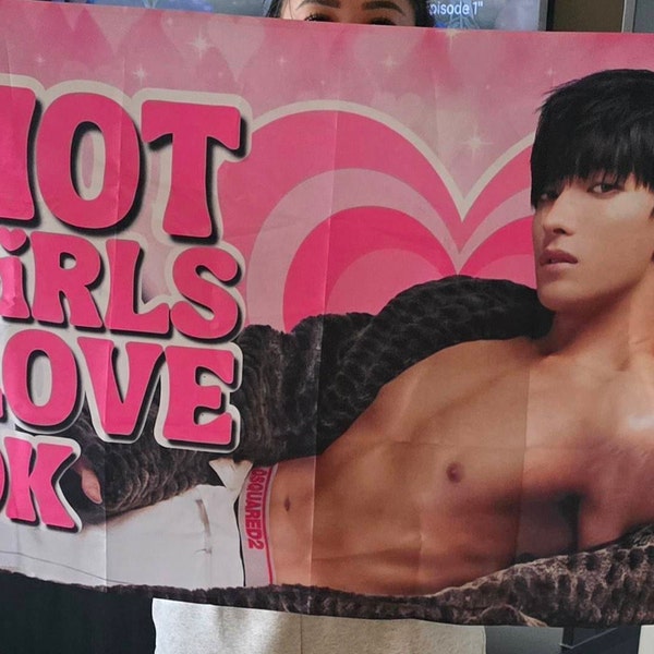 SKZ Hyunjin Hot Girls Concert Banner, Stray Kids Members Kpop Flag, Skz ...