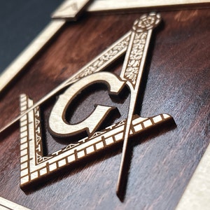 Masonic Past Master Plaque Custom Wood Engraved - Etsy