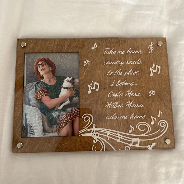 Personalized Picture Frame- Picture Engraved Picture Frame- Personalize ...