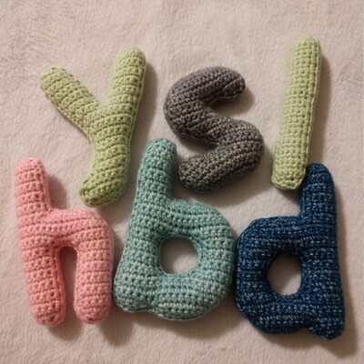 Crochet Pattern: Alphabet Lowercase Letters, Soft Letters, Play Letters ...