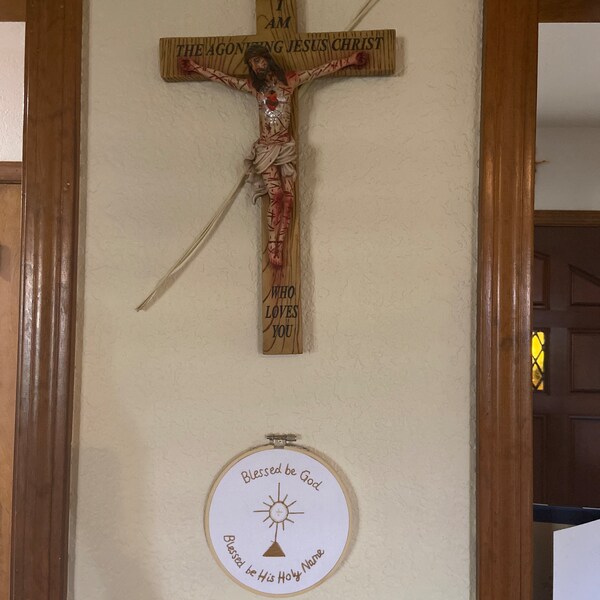 Jesus, I Trust in You, Embroidery, Divine Mercy, Catholic Prayer ...