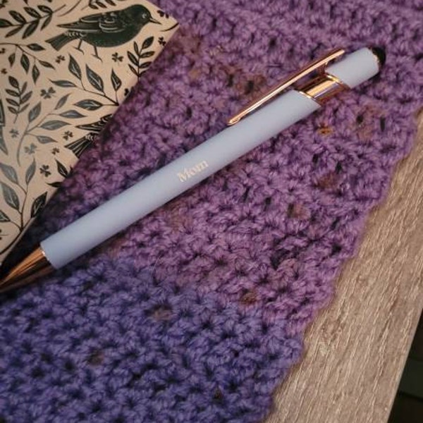 Rose Gold Laser Engraved Custom Pens With Stylus - Etsy