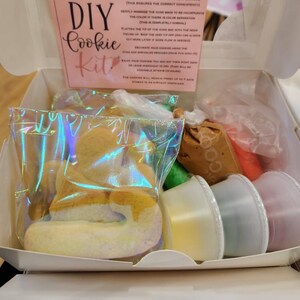 Printable Spring DIY Cookie Kit Instruction Card Peach Piping Bag 3.5 X ...