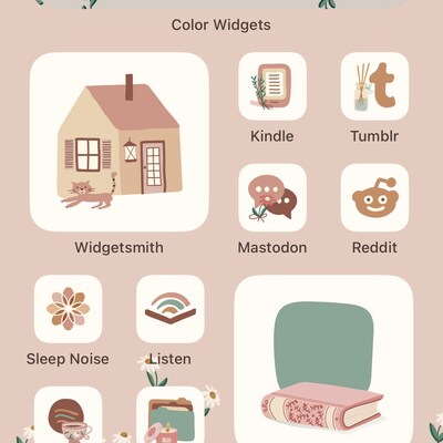 Book Lover App Icons Bookworm Ios Icons Iphone Icons for - Etsy