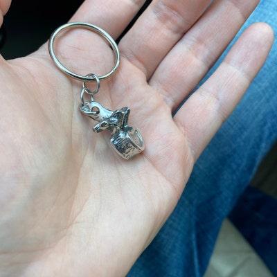Handmade Lumbar Vertebrae Keychain in Pewter, Scoliosis Chiropractor - Etsy
