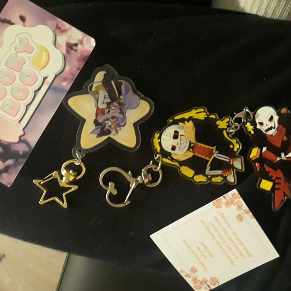 Undertale AU Linked 6.5" Acrylic Charm (individual Charms 2") - Etsy
