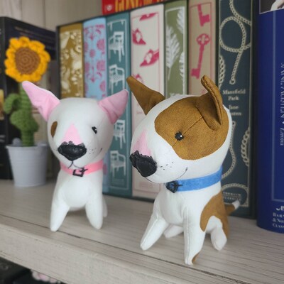 Stuffed Animal Plush Dog Bull Terrier Toy Custom Stuffed Dog - Etsy