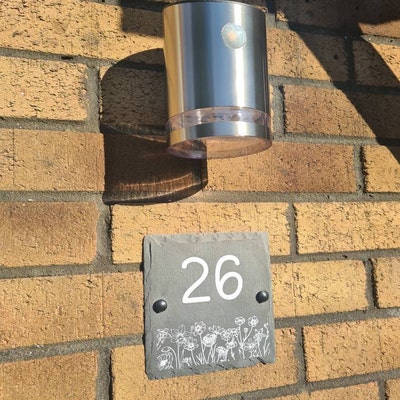 Rustic Slate Door Number Slate Gate Sign Plaque Stone Home - Etsy