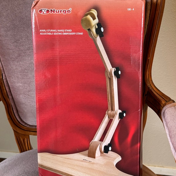 Nurge Adjustable Embroidery Seat Stand, High Quality Wood Seat Stand ...