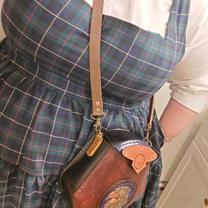 Leather Alien Abduction Desert Circle Purse With Interchangeable Charms ...