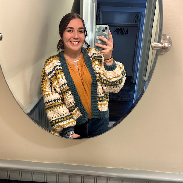 Riverbed Cardigan | Crochet Pattern | Sizes XS to 4 XL | Oversized ...