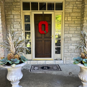 The Ohio State University Block O Wreath All Scarlet red - Etsy