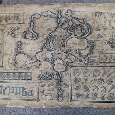 Map of the World of Ruin From Final Fantasy 6 FF6 FFVI - Etsy