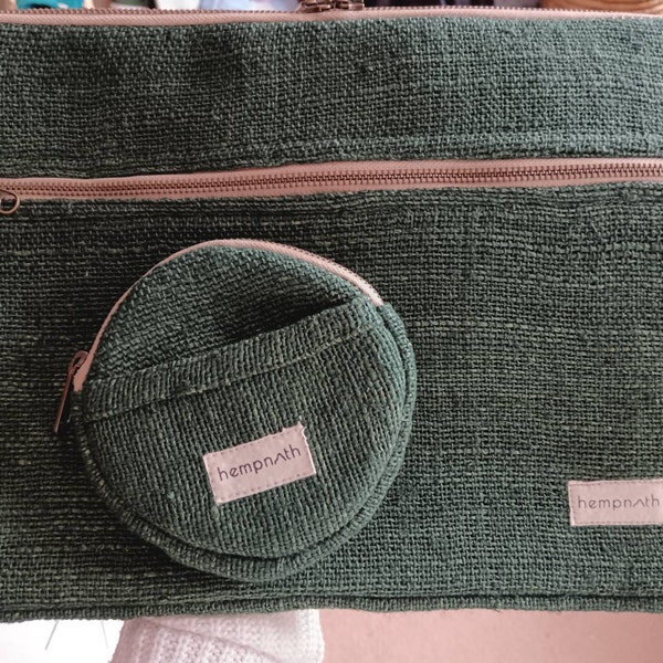 Eco-friendly Hemp Coin Purse: Handmade Vegan Mini Wallet - Etsy
