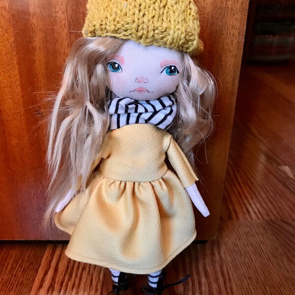 Mini Man Rag Mustache Doll, Fabric Bearded Guy Doll, Man Beard Doll ...