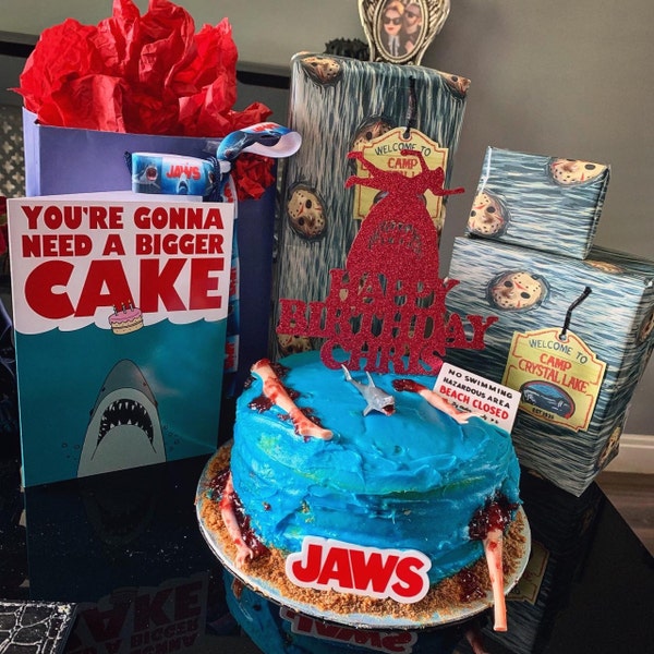 Jaws Shark Funny Birthday Greeting Card - Etsy