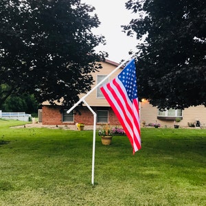 Rotating PVC Flag Pole Lawn or Campground - Etsy