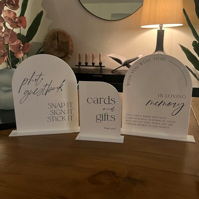 In Loving Memory Table Sign in Memory Wedding Sign Modern Script ...