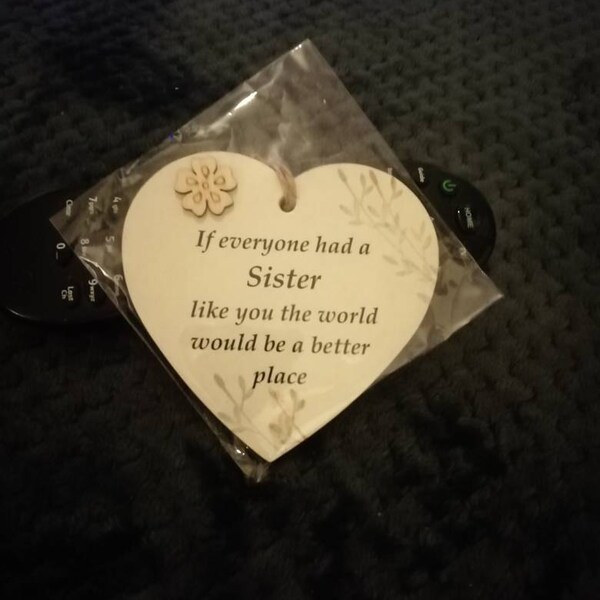 Thank You for Your Kind Help and Support Wooden Gift Heart Plaque/sign ...