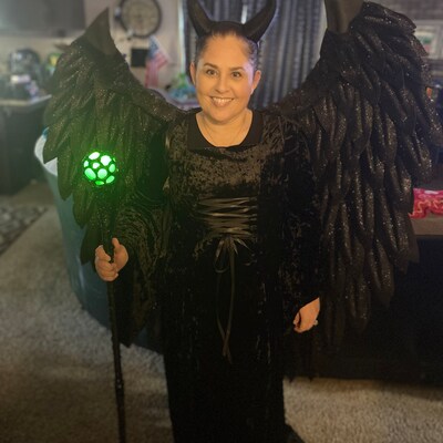 Witch Cosplay Costume, Black Wings, Devil Wings, Black Angel, Dark ...