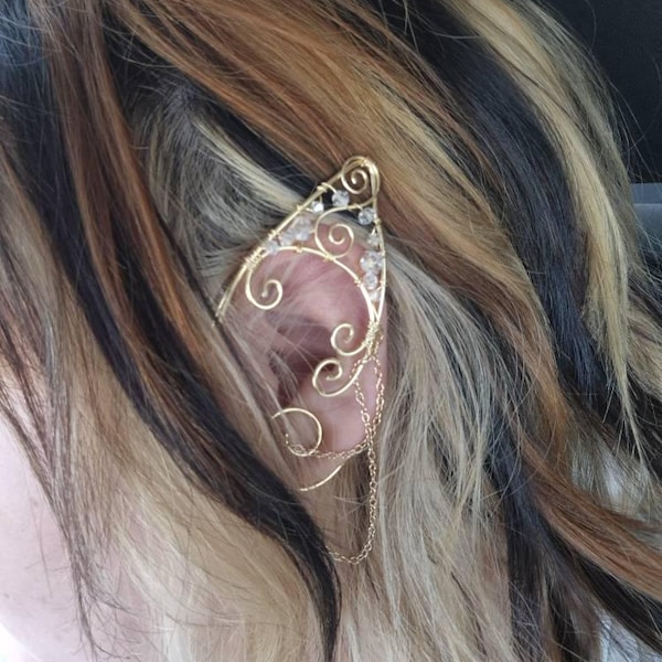 Pair of Pink and Purple Butterfly Fairy/faerie Ear Cuff Elf Ears - Etsy