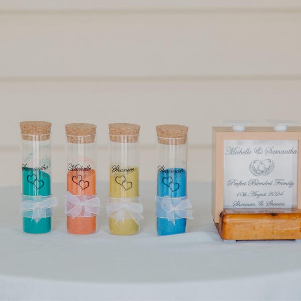 Diamond Sand Unity Ceremony Set, 9 Peice Set, Sand Ceremony, Blended ...