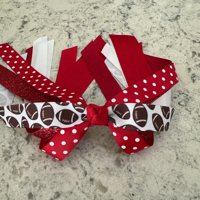 Pink Softball Bow Softball Ponytail Softball Pony Tie Softball Hair Bow ...