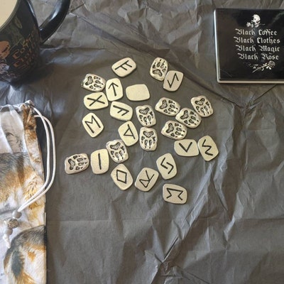 Premium Wolf Runes Set Elder Futhark Runes Set Metal Rune - Etsy