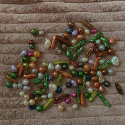 Assorted Freshwater Pearls, Mix Pearls With Different Sizes, Colors and ...