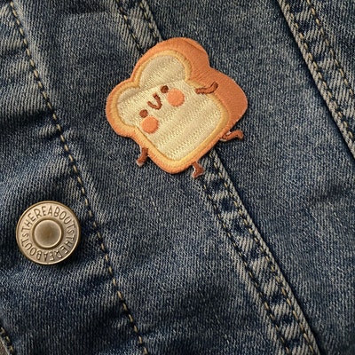 Bread Patch, Cute Patches, Self Adhesive Patch,iron on Patch, Diy ...