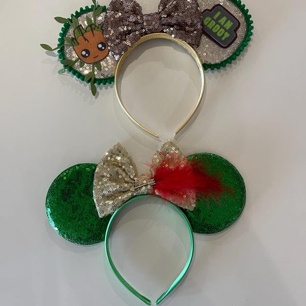 Large Daisy Duck Lavender Mouse Ears With Sequin Bow on Headband ...