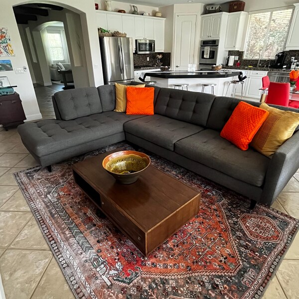 Rug Style Table Runner, Pink Table Runner, Table Runner for Dining Room ...