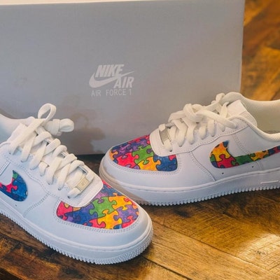 Autism Awareness Custom Nike Air Force 1 - Etsy