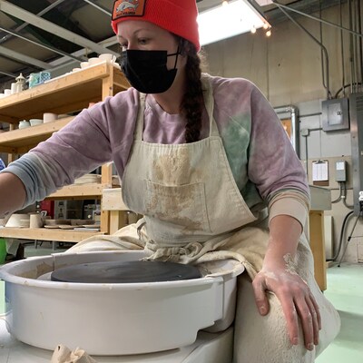 Natural Durable Cotton Canvas Pottery Apron Ceramic Apron Throwing ...