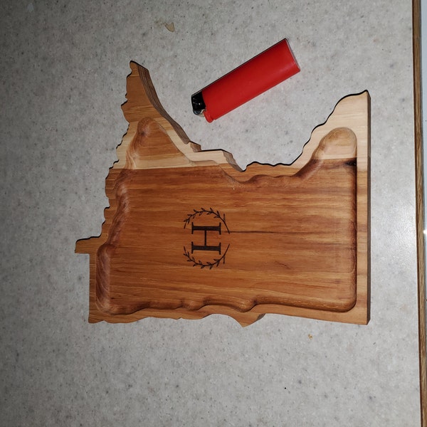 Personalized Minnesota Catch-all Tray Handmade Gift From Solid Hickory ...