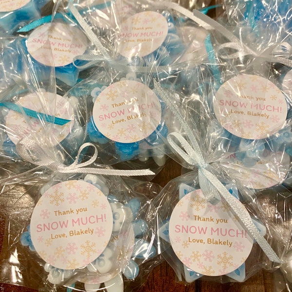 10 SNOWFLAKE PARTY FAVORS, Snowflakes Soap Favors, Winter Wonderland ...