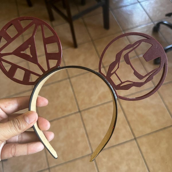 Iron Man Mickey Mouse Ears, 3D Iron Man Minnie Mouse Ears, Iron Man ...