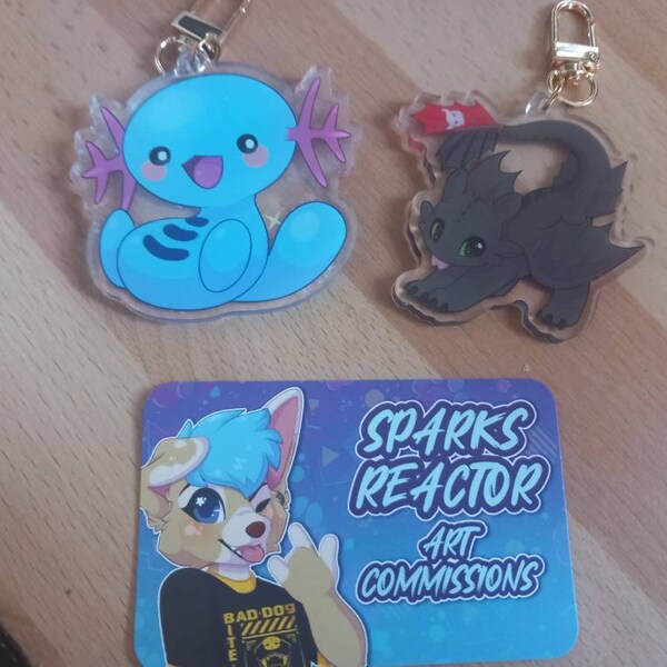 Toothless Acrylic Charm - How to Train Your Dragon - Etsy