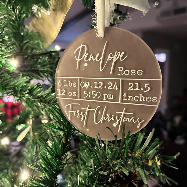 Birth Announcement Sign, Personalized Birth Stats Sign, Custom Baby ...