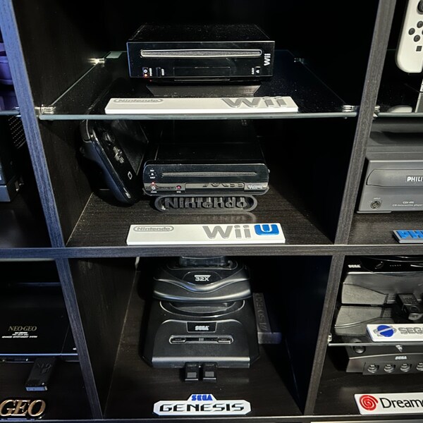 Nintendo Wii U Horizontal Display Stand With Nintendo Logo 3D Printed ...