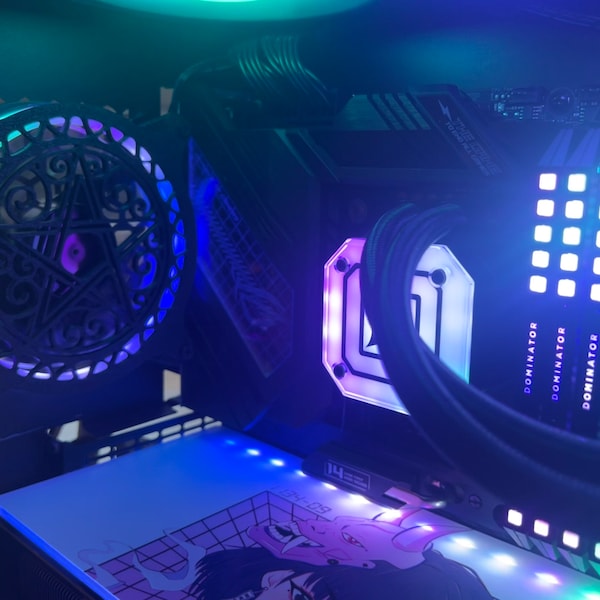 Pentagram Witchcraft - Gaming Computer Fan Shroud/ Grill /cover ...