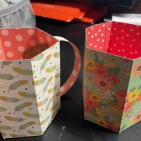 SVG File: 3D Paper Mug Gift Box / Treat Box / Christmas Party Favor SVG ...