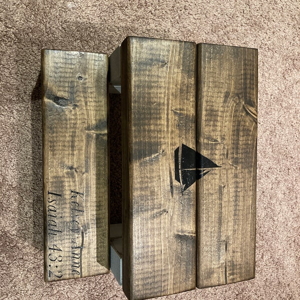 Personalized Rustic Kids Step Stool With Graphic - Etsy