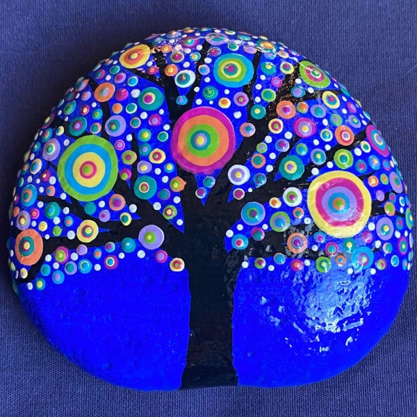 Skunk Painted Rock, Animal Painted Stone, Skunks, Home Decor and Gifts ...