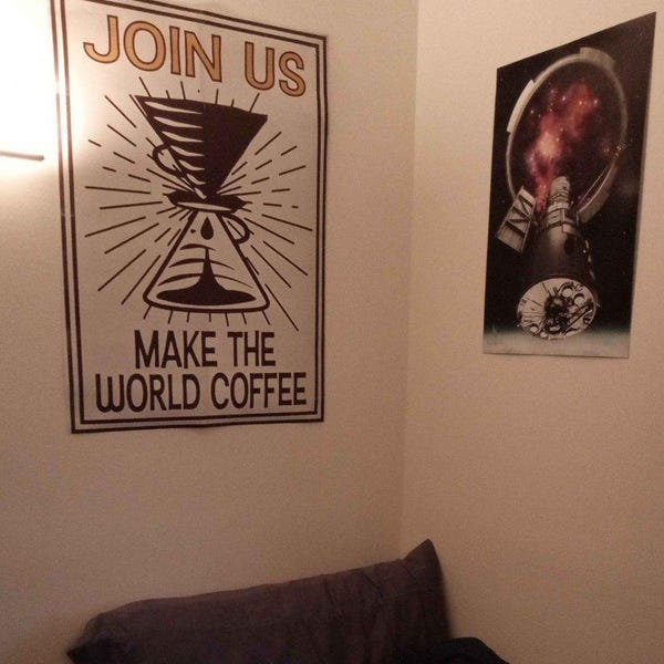 Coffee World Enamel Mug Alan Wake Inspired - Etsy