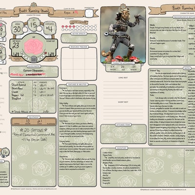 Dnd 5e Campaign Diary: Character Journal PDF for Dungeons and - Etsy