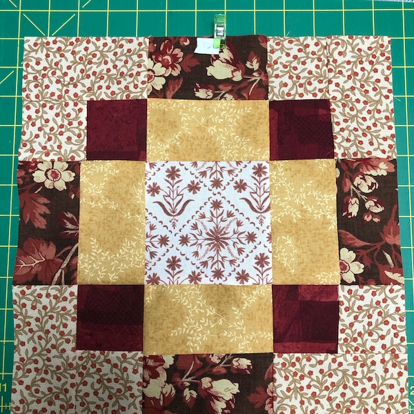 Antique Tile Quilt Block Pattern // Learn to Quilt // Quilting for ...