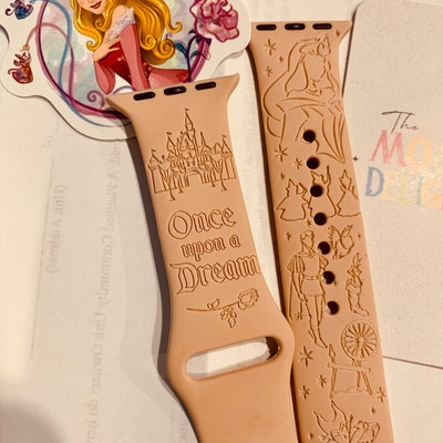 Sleeping Beauty Watchband Engraved Watch Band Disney Watch - Etsy