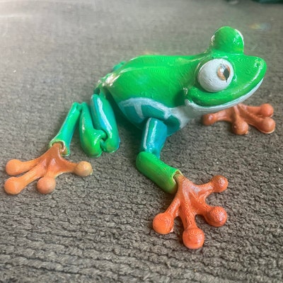 Cute Flexi Print-in-place Frog STL File for 3D Printing - Etsy