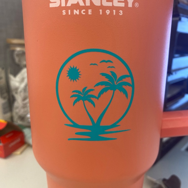 BEACH SUNSET Vinyl Decal Sticker, Adventure Gift Decal, Nature Decal ...